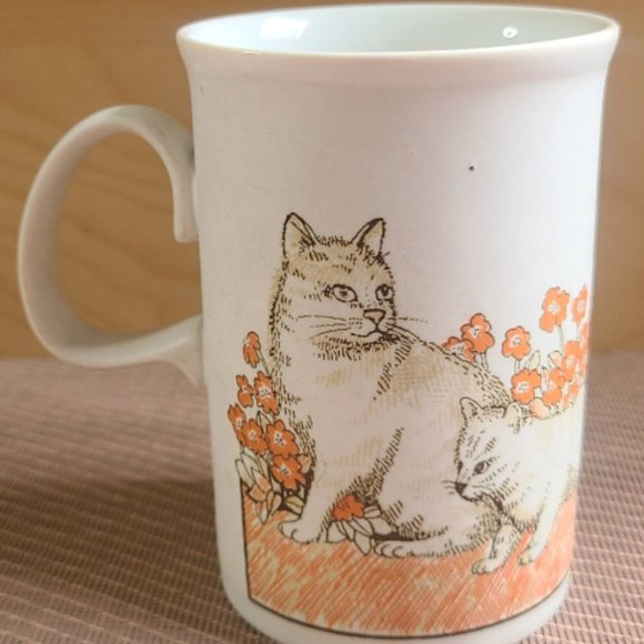 Dunoon | Kitchen | Vintage Dunoon Cats And Kittens With Orange Flowers ...